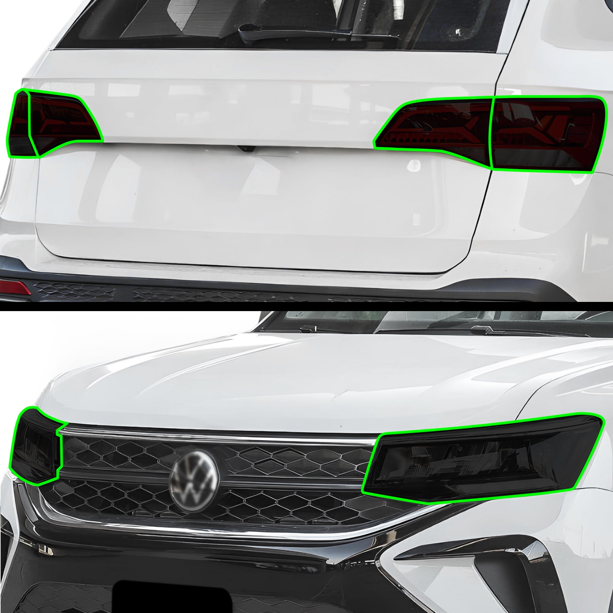 Full Headlight Taillight Precut Smoked PPF Tint Kit Film Overlay Fits | Bogar Tech Designs