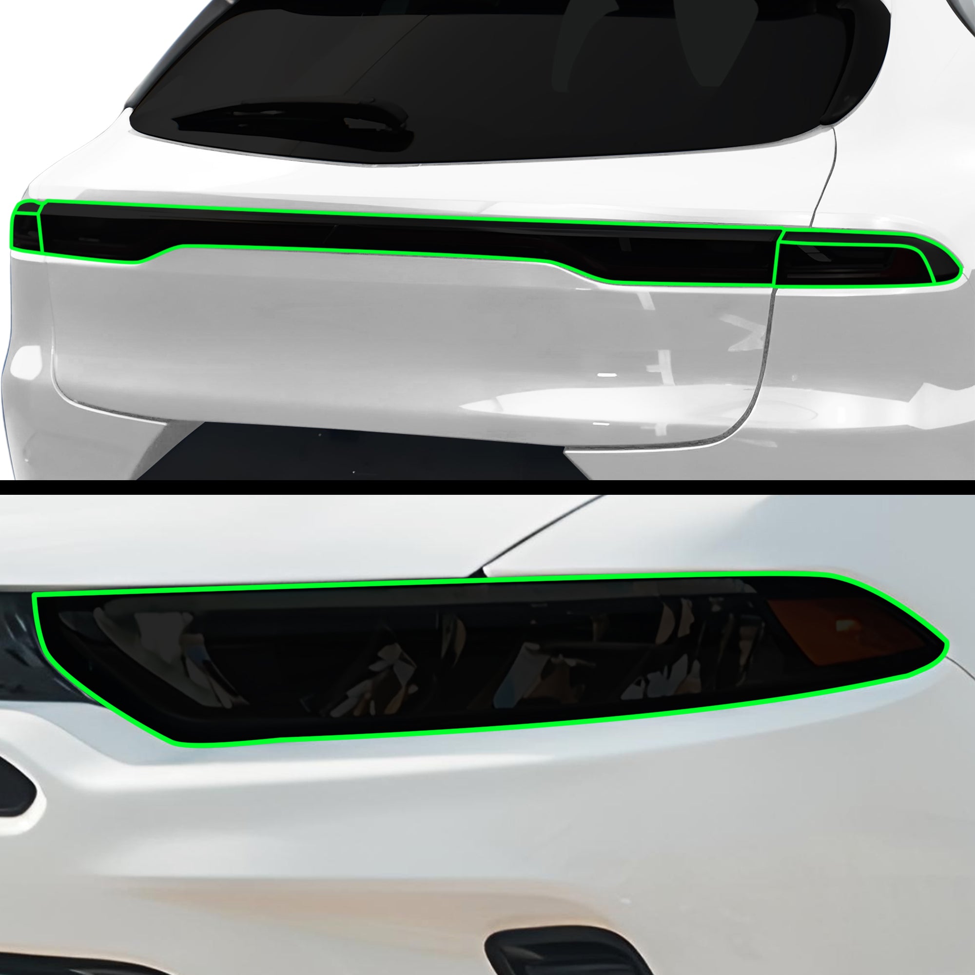 Full Headlight Taillight Precut Smoked PPF Tint Kit Film Overlay Fits | Bogar Tech Designs