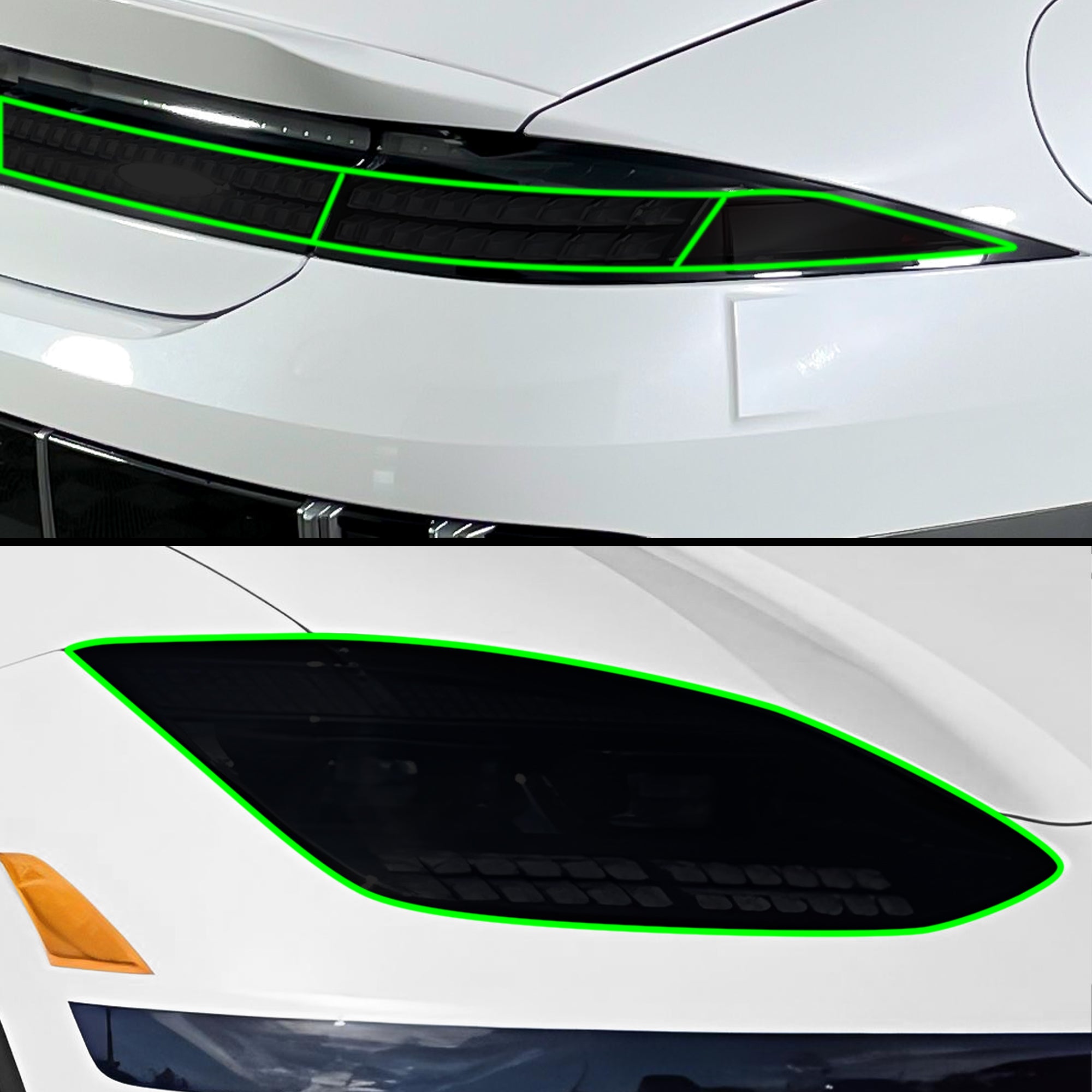 Full Headlight Taillight Precut Smoked PPF Tint Kit Film Overlay Fits | Bogar Tech Designs