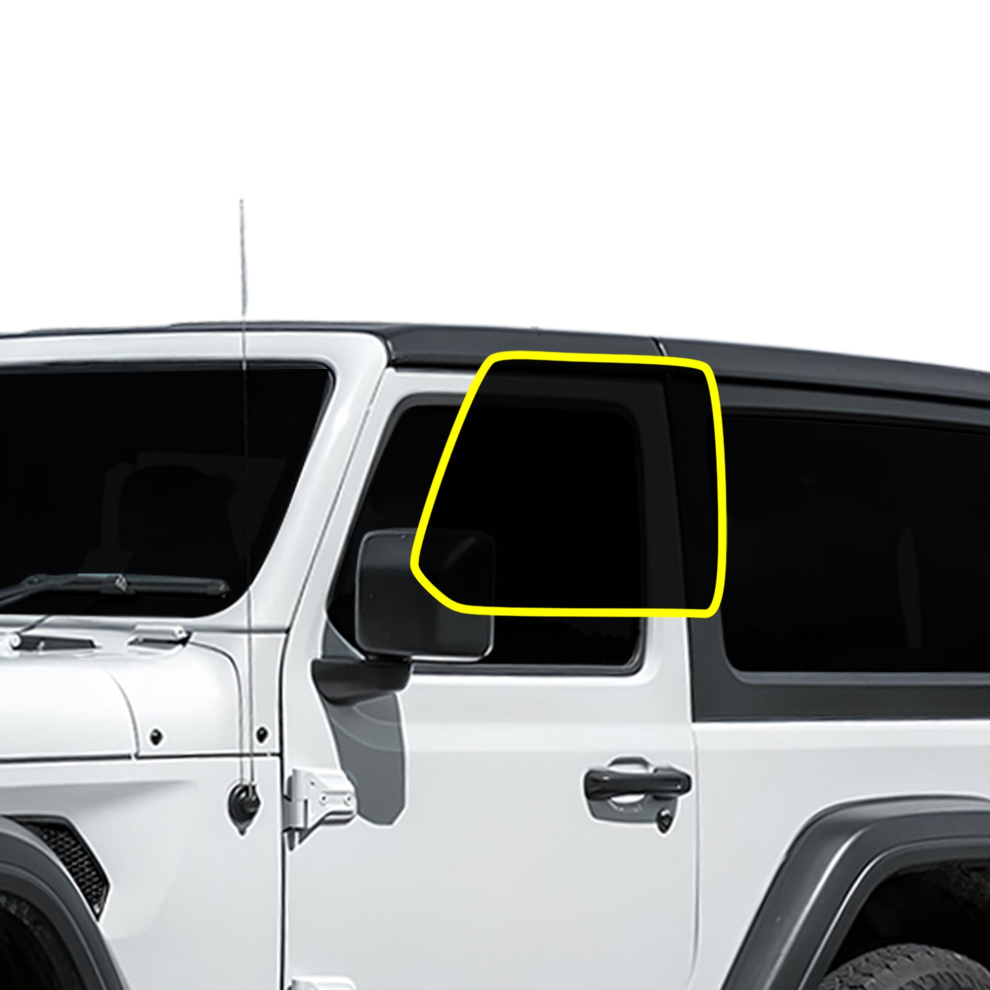 For Jeep Wrangler JL 2 Door 2018+ Premium Nano Ceramic Precut Window T ...