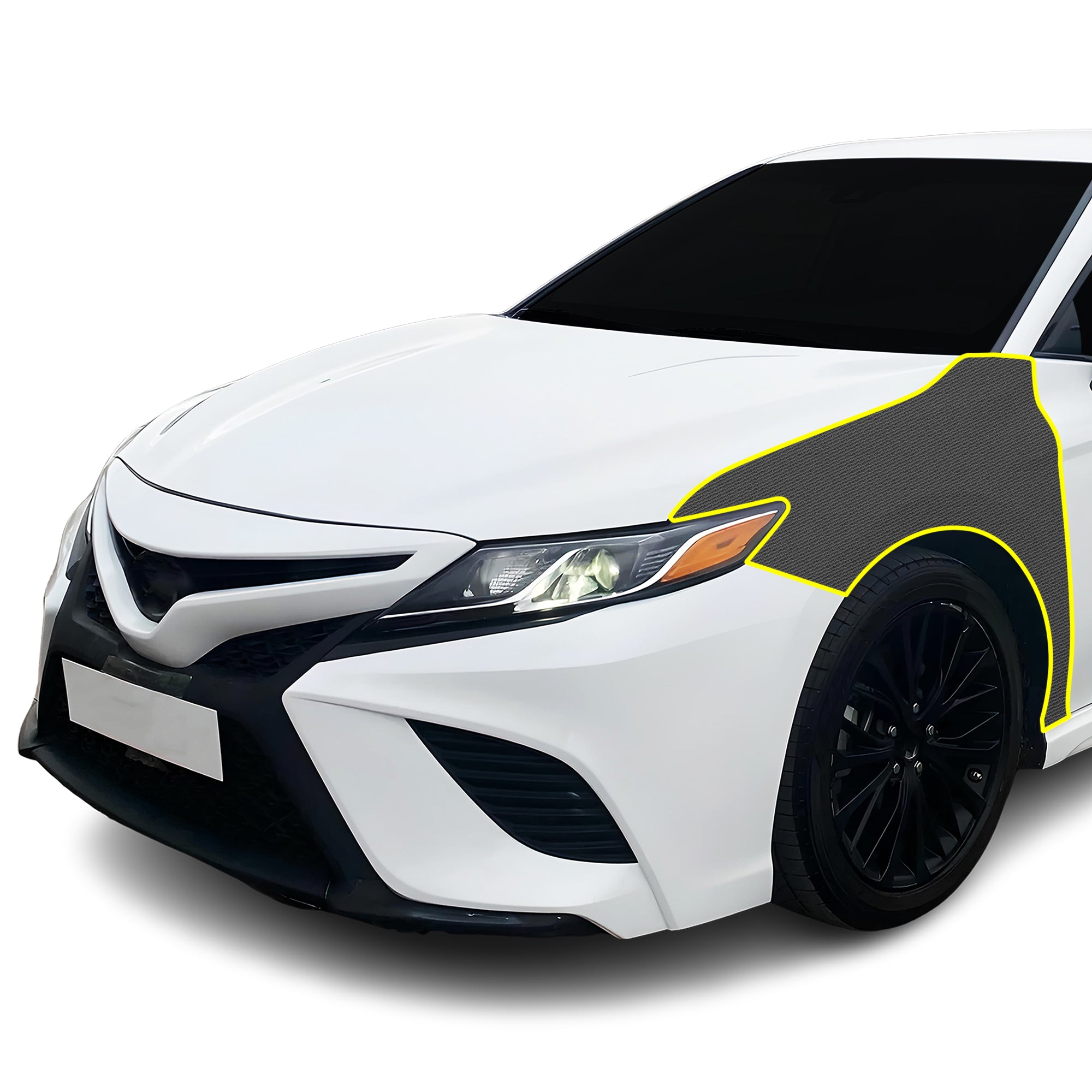 Fits Toyota Camry 2018-2024 Precut Premium Gloss Black Carbon Fiber Fe ...