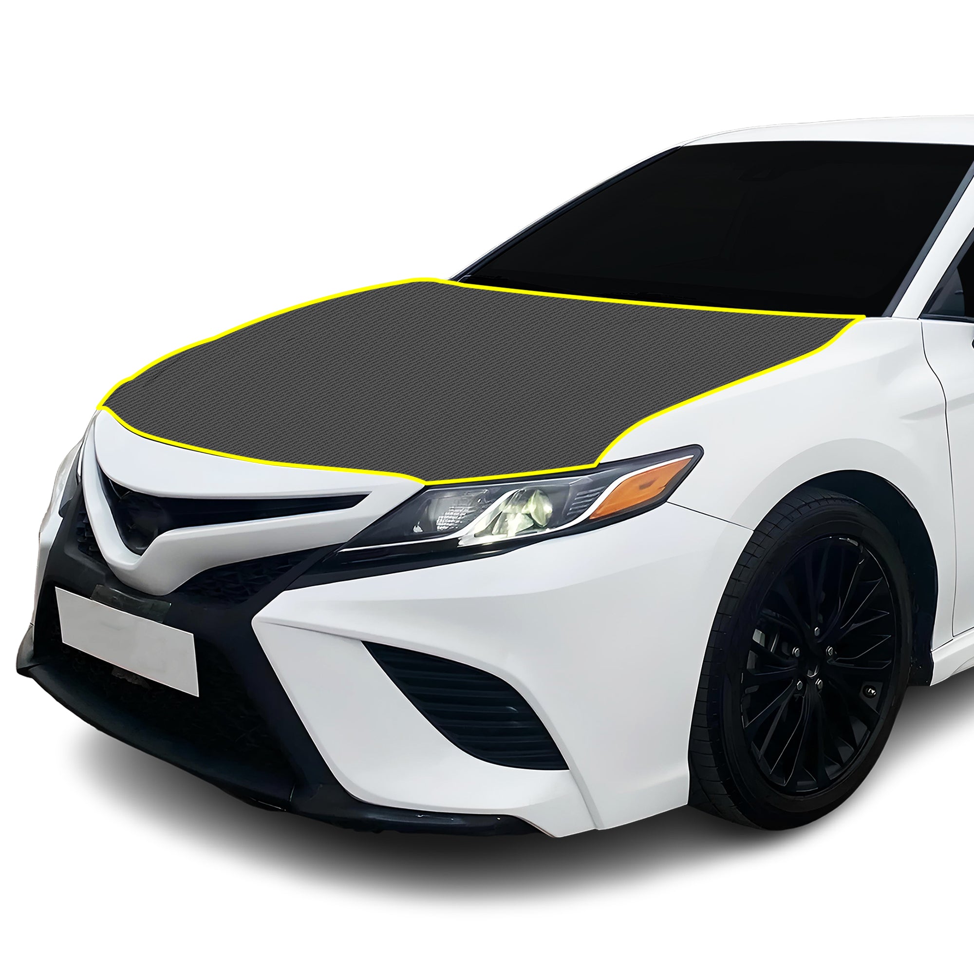 Fits Toyota Camry 2018-2024 Precut Premium Gloss Black Carbon Fiber Ho ...