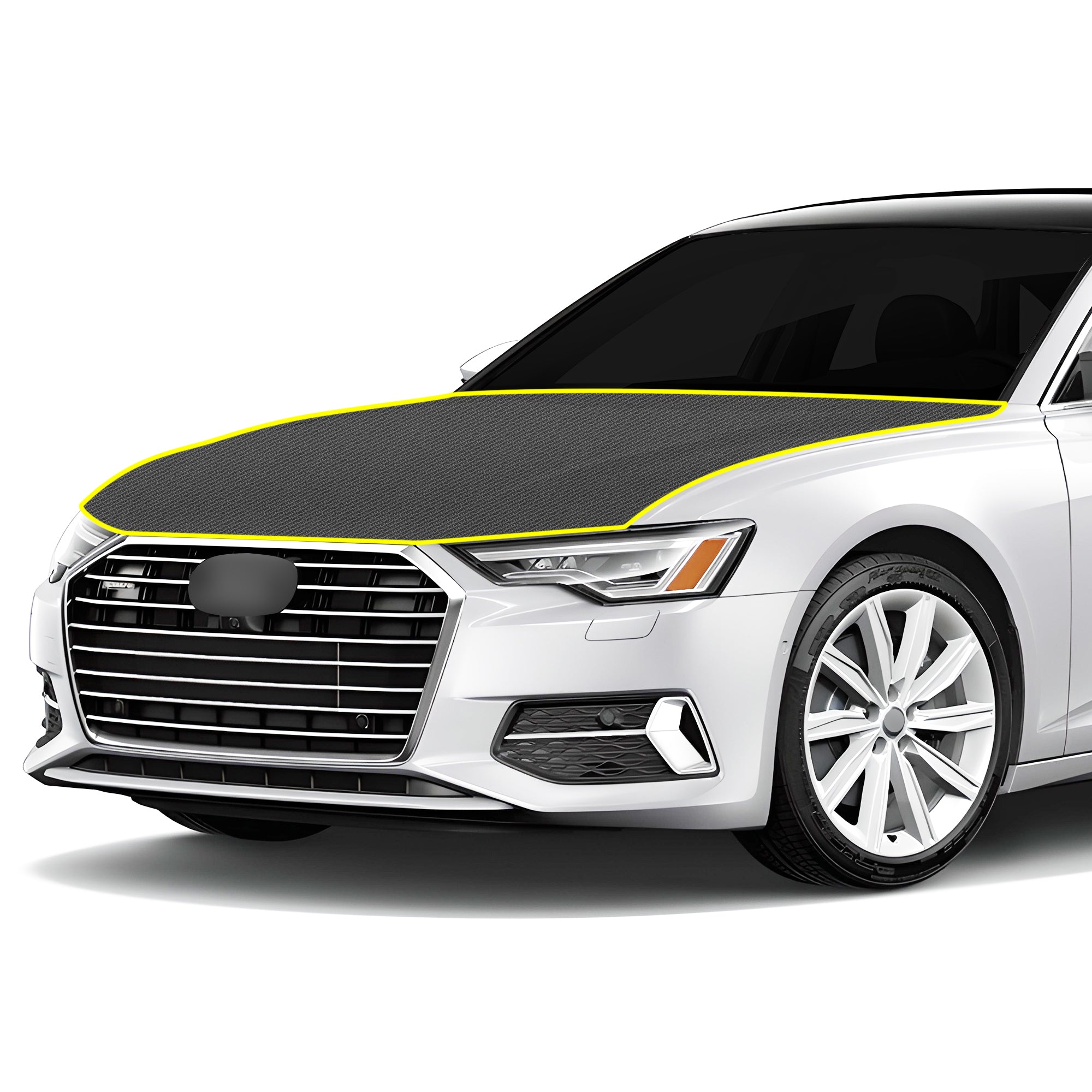 Fits Audi A6 S6 2019+ Precut Premium Gloss Black Carbon Fiber Hood Pai ...