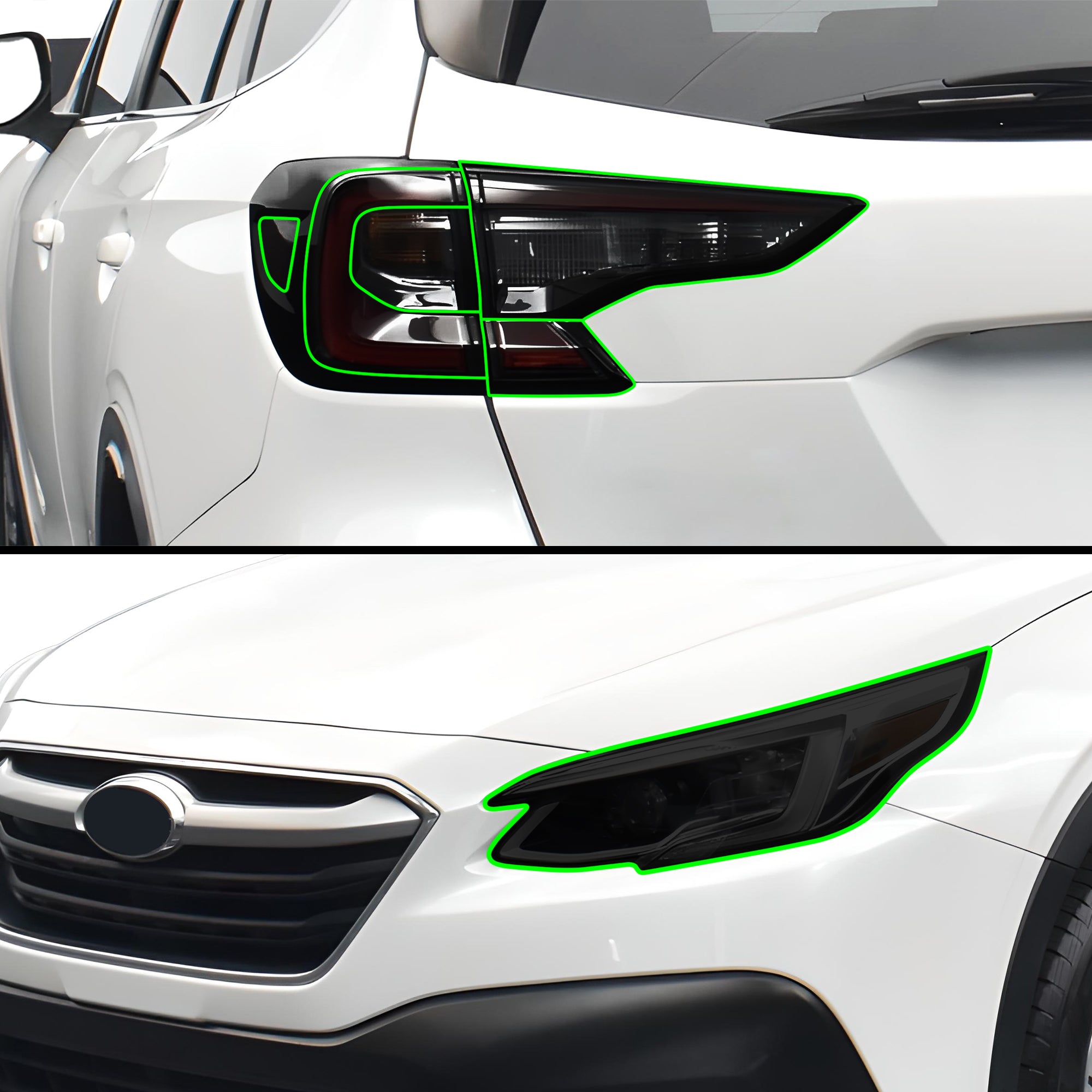 Subaru Outback 2020–2024 Dark Smoke Headlight & Taillight Tint Kit – P ...