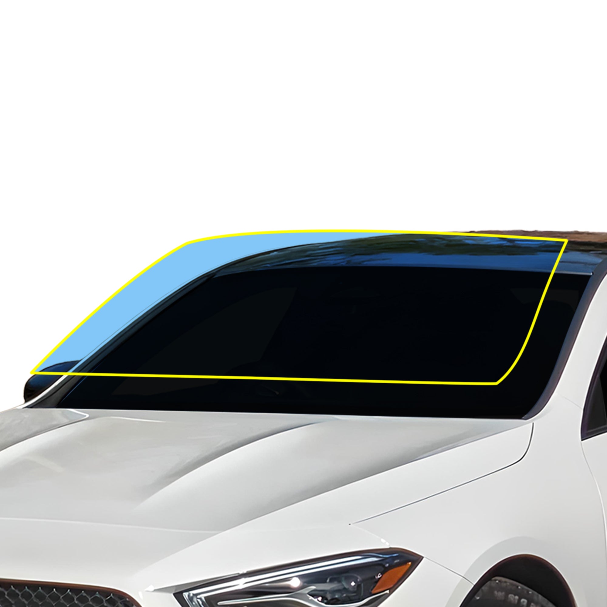 Precut Front Rear Windshield Premium Protection Self Healing Film Kit ...