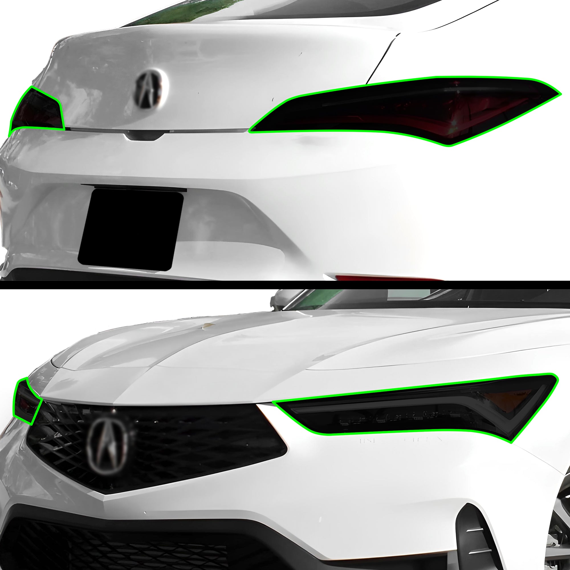 Acura Integra 2023–2026 Dark Smoke Headlight & Taillight Tint Kit – Pr ...
