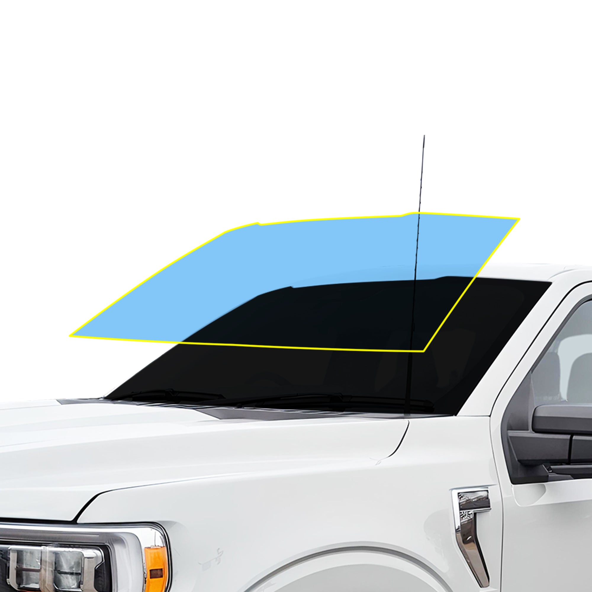 Ford F-150 2021+ Windshield Protection Film Kit – Precut Clear PPF (Ro ...