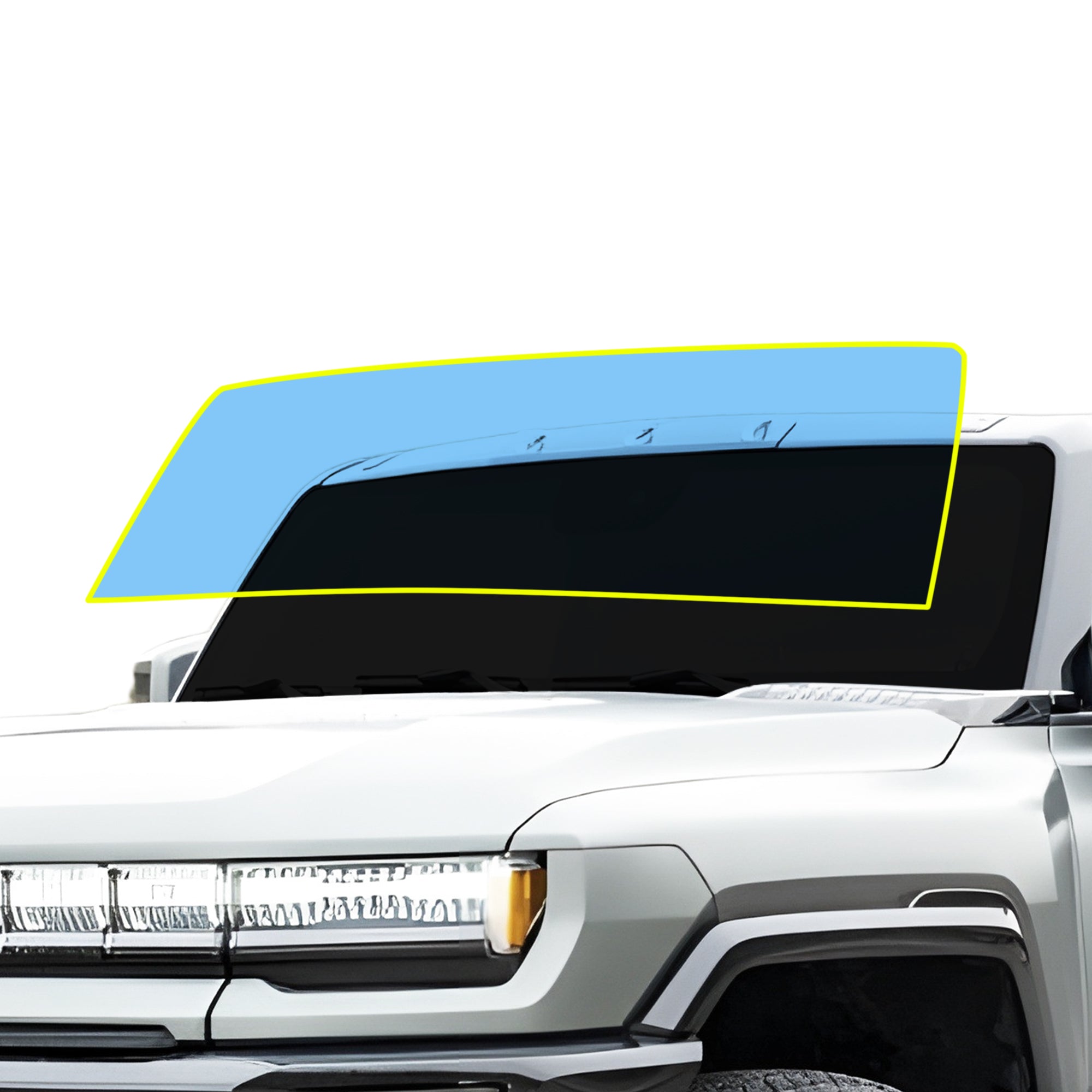 For GMC Hummer EV SUV 2024+ Precut Front Rear Windshield Premium Prote ...