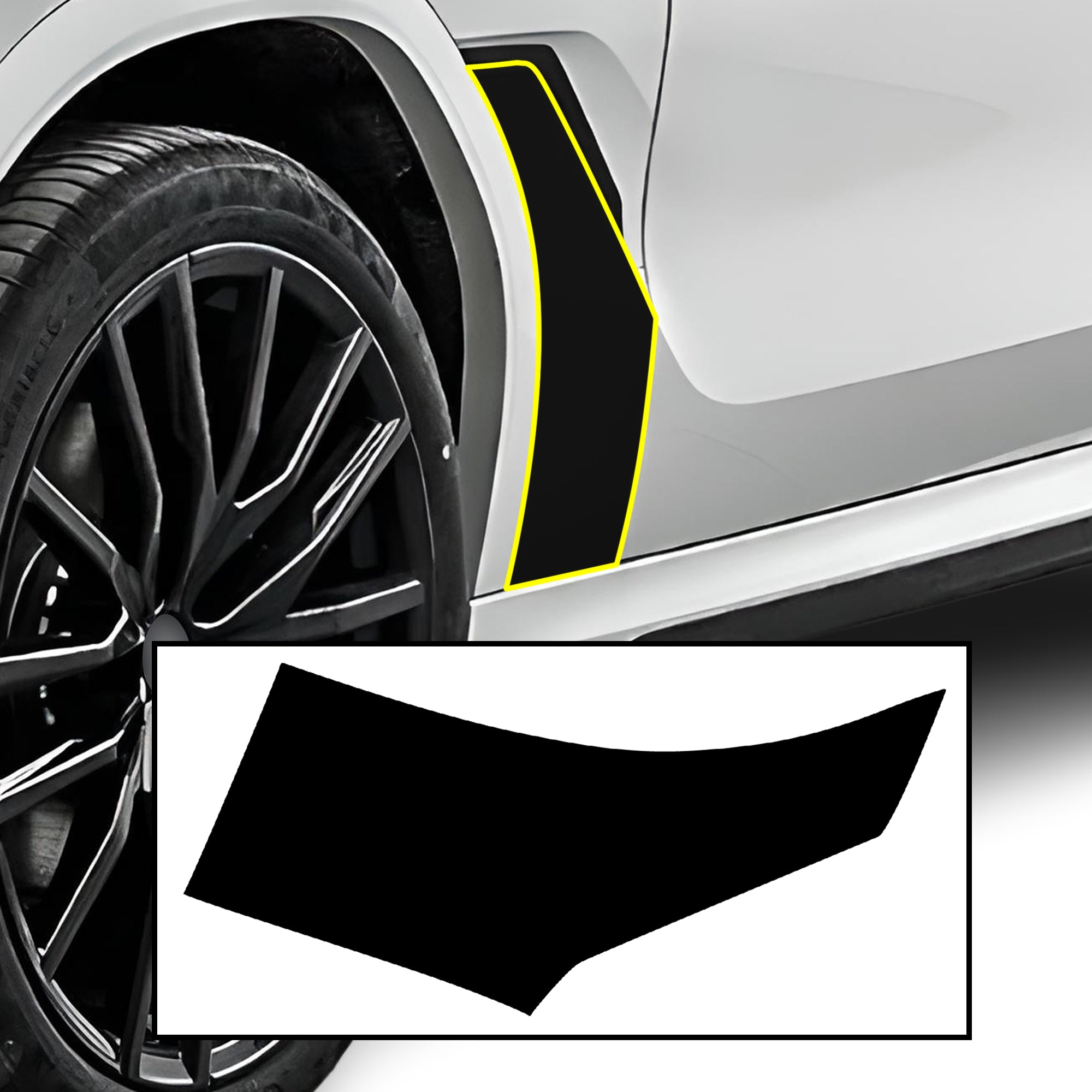 Side Vent Blackout Overlay Decal for BMW X6 2024+ – Precut Gloss Black ...
