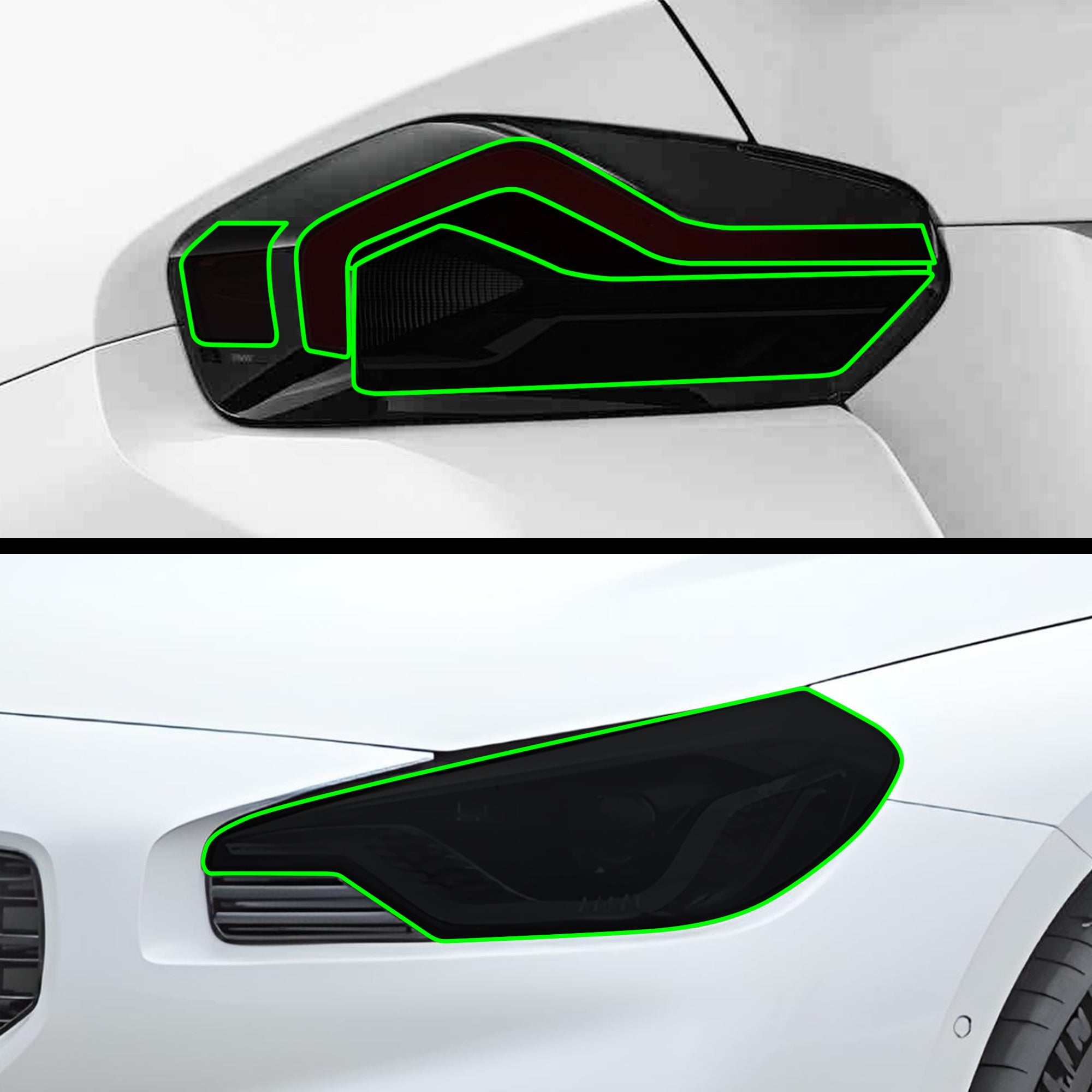 BMW M2 2023–2026 Dark Smoke Headlight & Taillight Tint Kit – Precut Vi ...