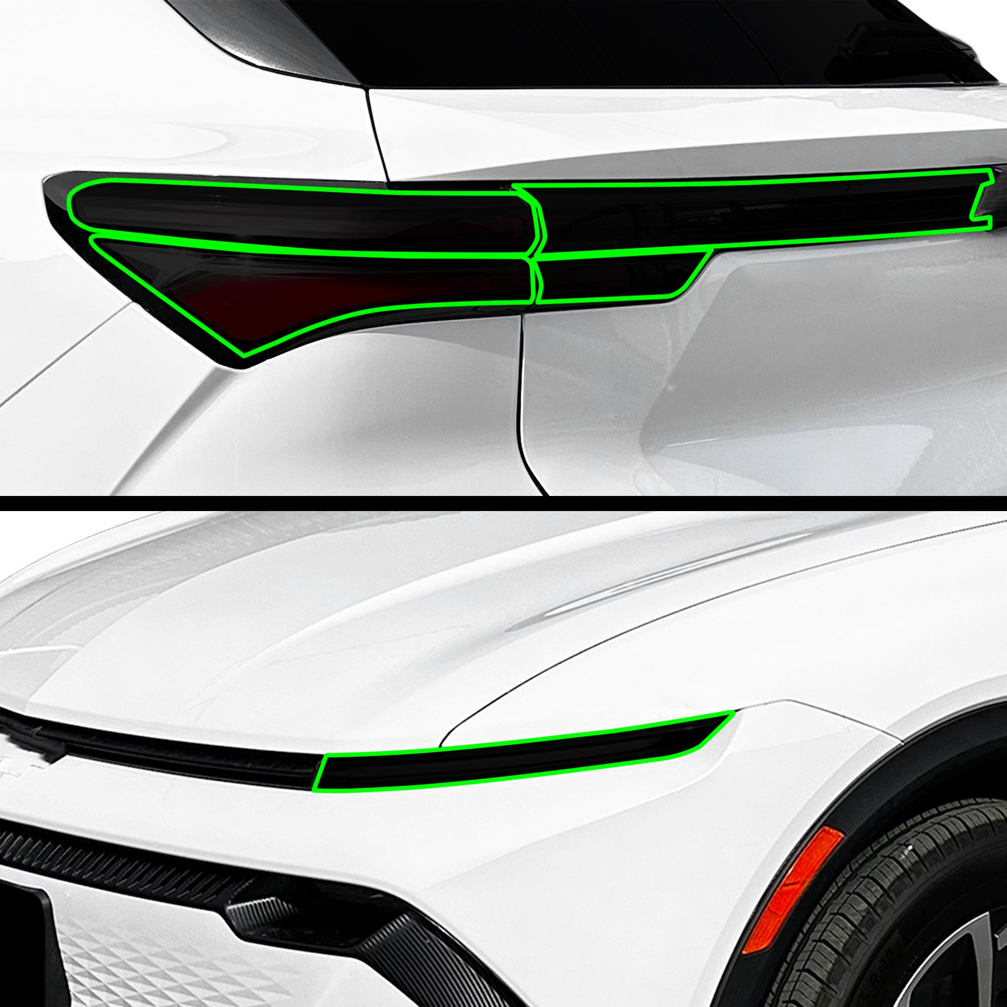 Chevy Equinox EV 2024–2026 Dark Smoke Headlight & Taillight Tint Kit ...
