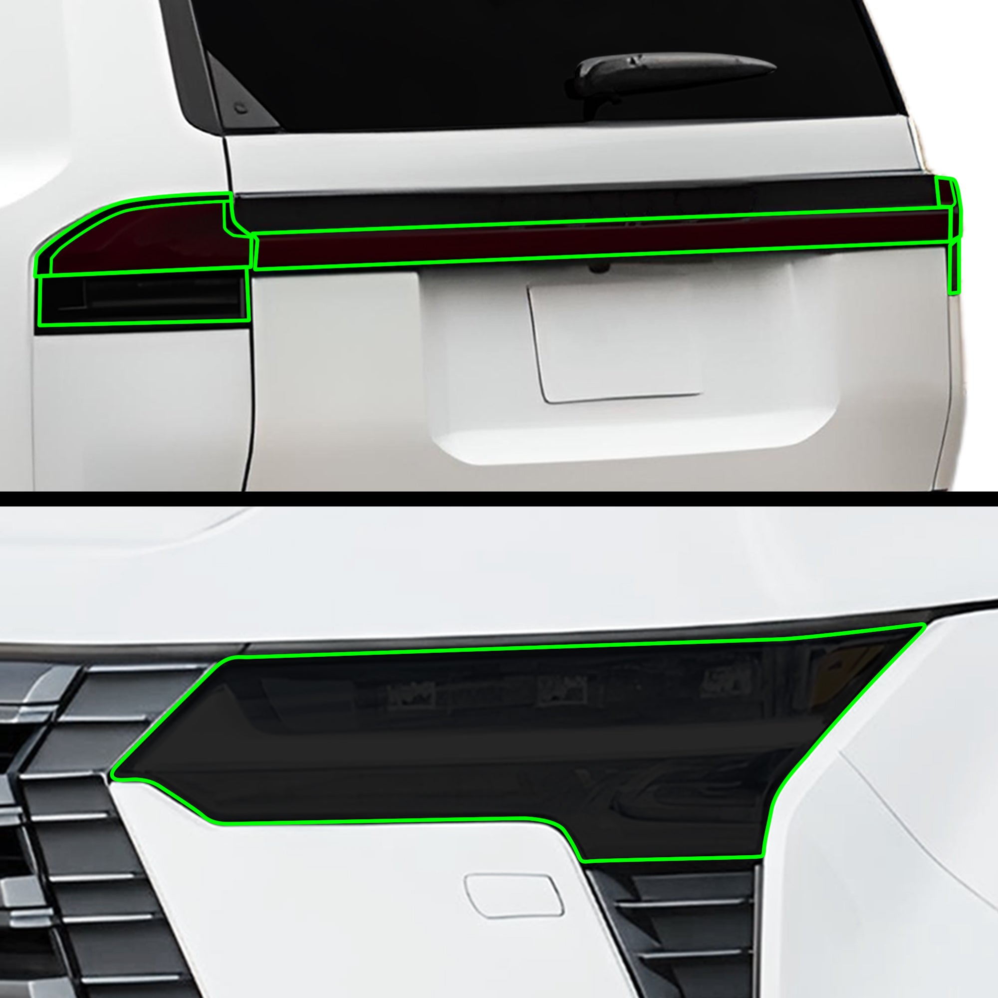 Lexus GX 2024–2026 Dark Smoke Headlight & Taillight Tint Kit – Precut ...