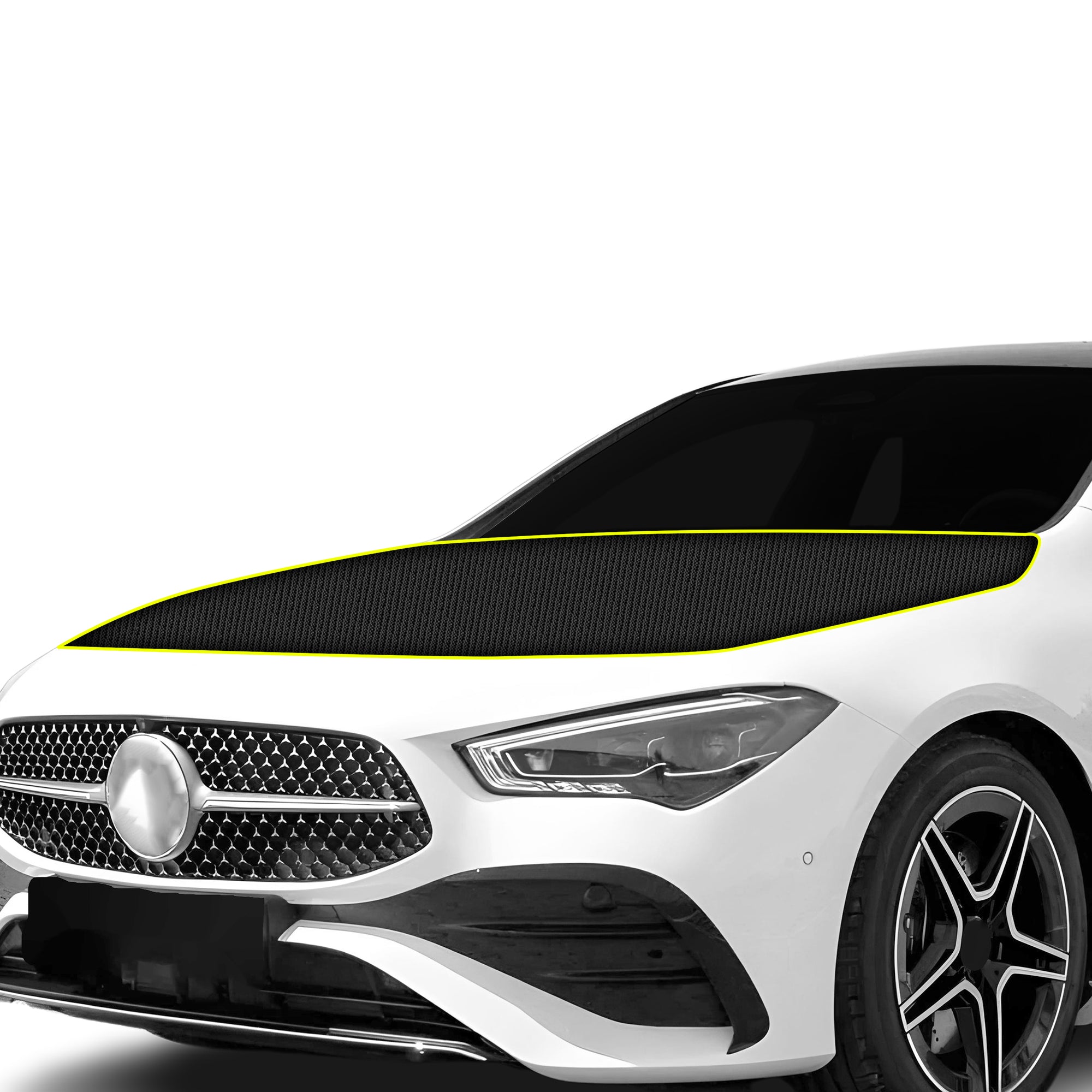 Fits Mercedes Benz CLA Class 2019+ Precut Premium Gloss Black Carbon F ...