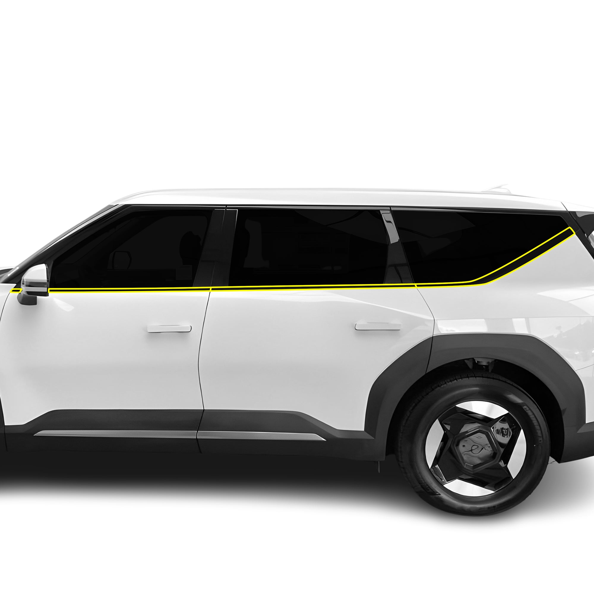 Vinyl Chrome Delete Blackout Decal Stickers Overlay Film Fits Kia EV9 ...