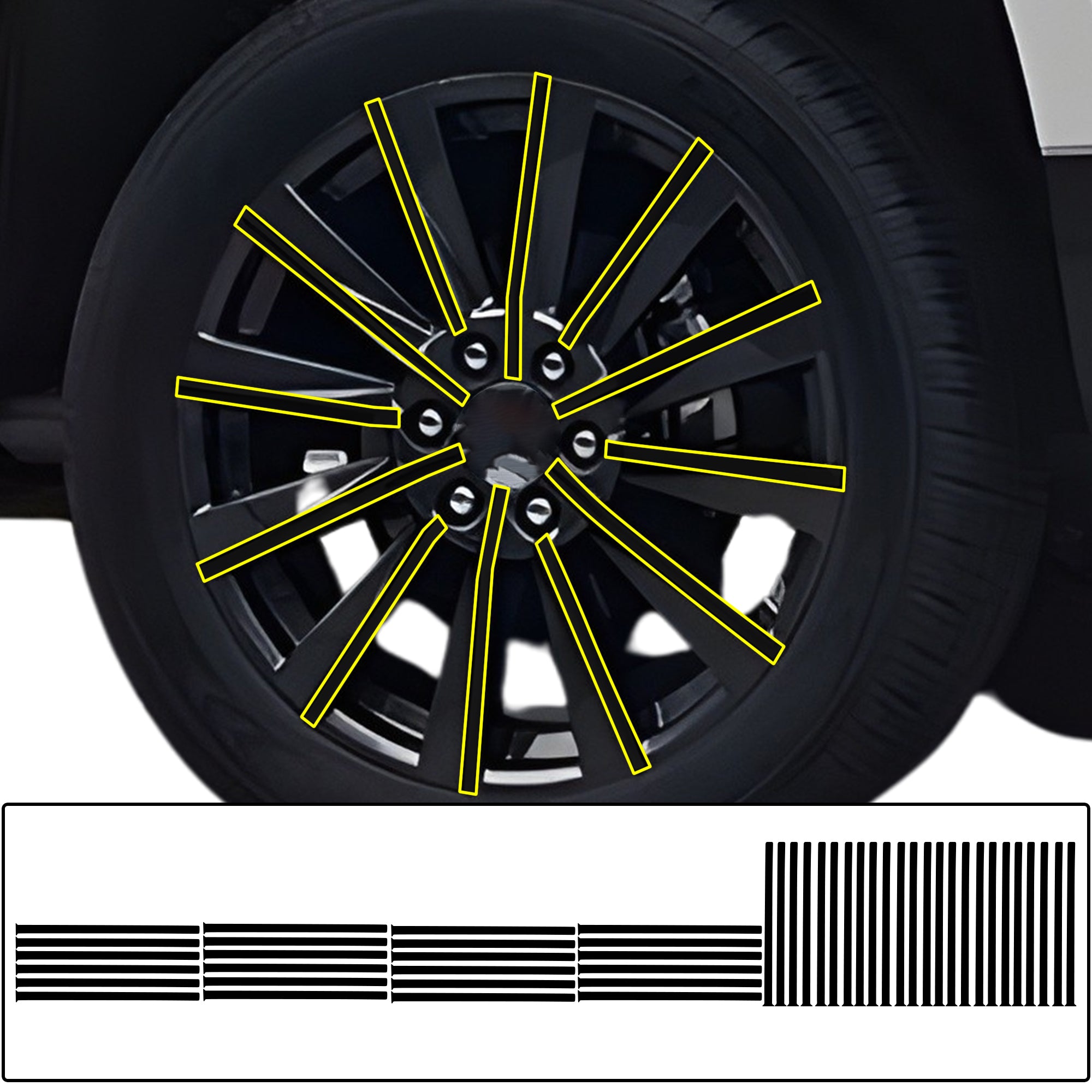 Fits Lexus GX 2024+ Vinyl Chrome Delete Grille Blackout Decal Stickers ...