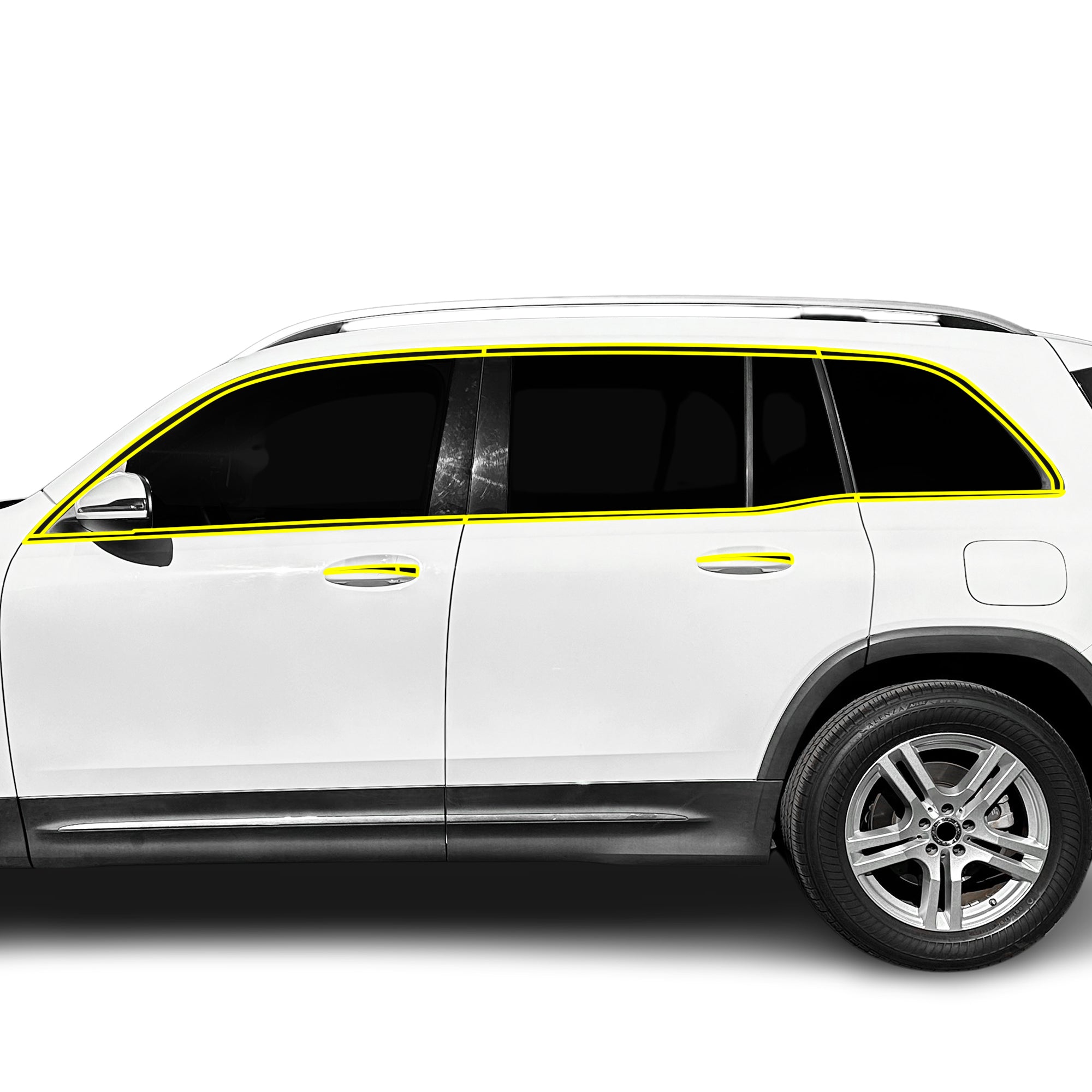 Mercedes-Benz GLB 2020+ Blackout Chrome Delete Kit – Precut Gloss Blac ...