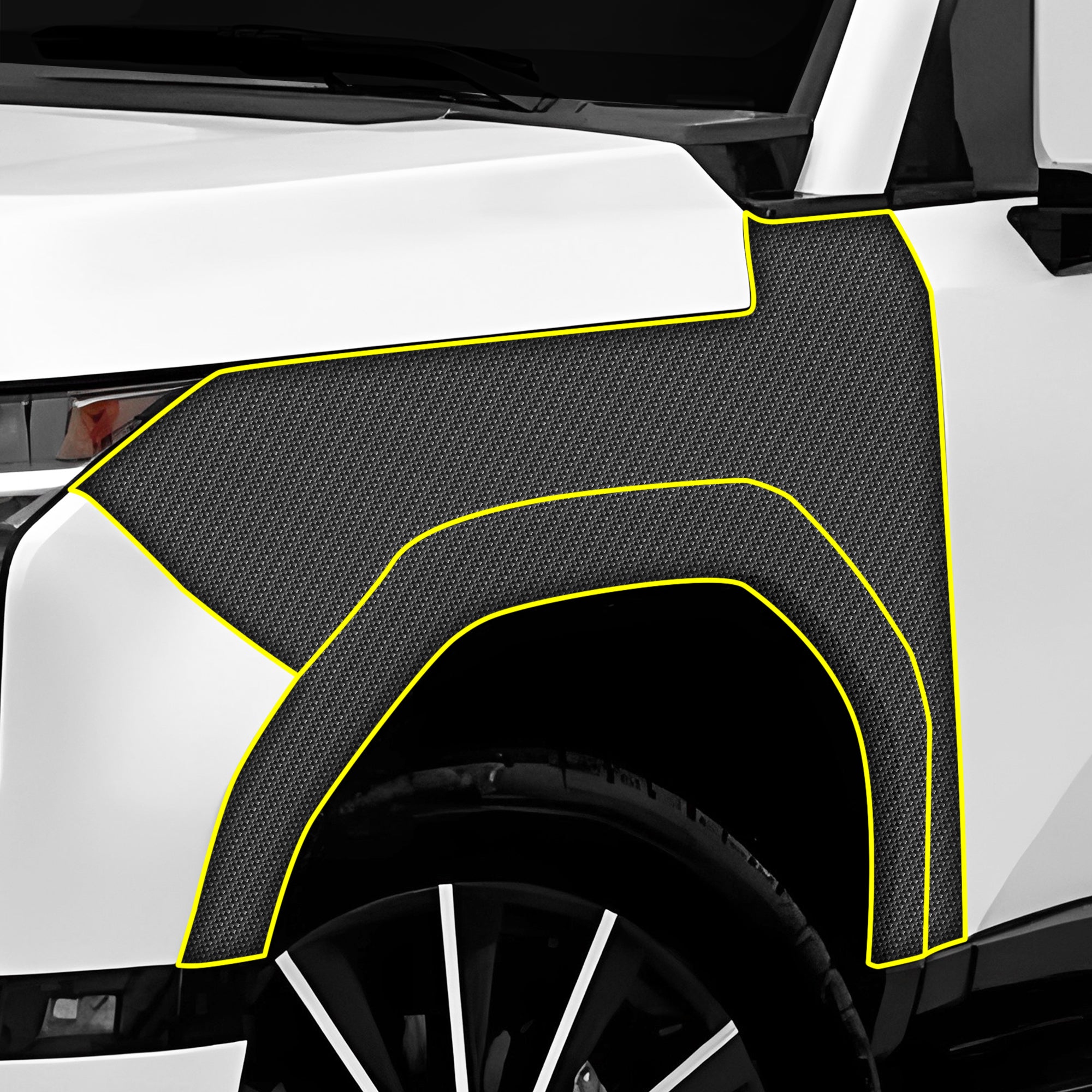 Fits Lexus GX 550 2024+ Precut Premium Gloss Black Carbon Fiber Fender ...