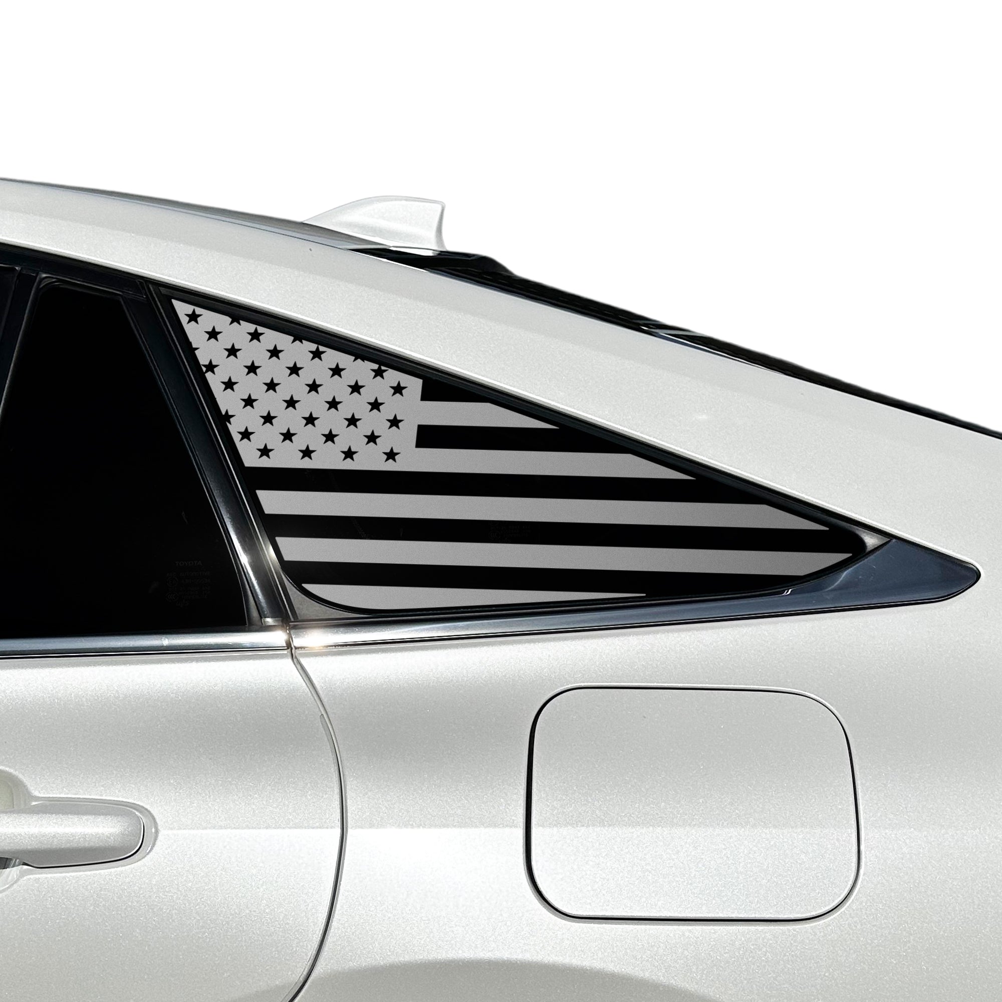 Fits Toyota Mirai 2021-2025 Quarter Window American Flag Vinyl Decal S ...