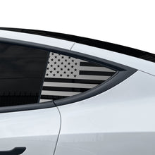 American Flag Quarter Window Decal for Tesla Model Y – Precut Matte Bl ...