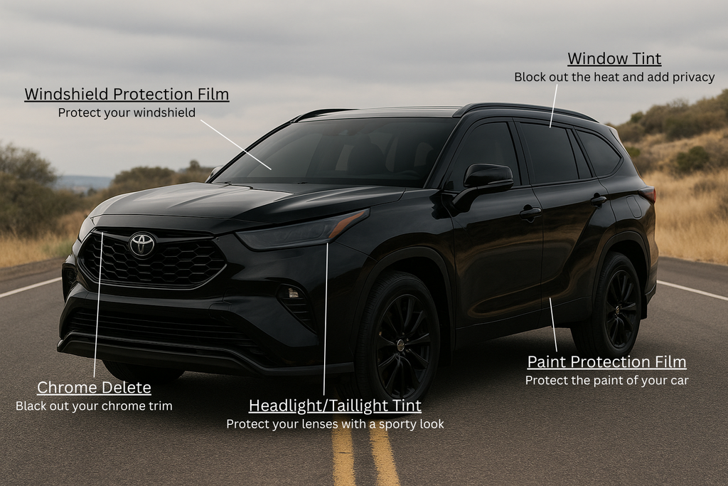 Toyota Highlander 2020–2024 Paint Protection Film Kit – Precut Clear P ...