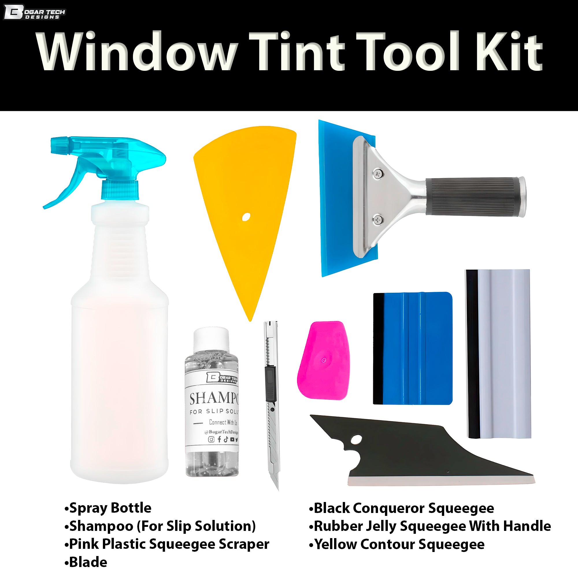 Window Tint Tool Kit | Bogar Tech Designs