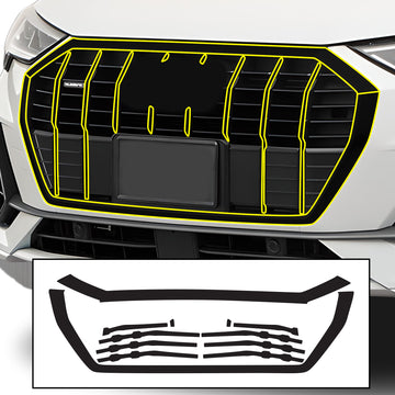 audi grill chrome delete