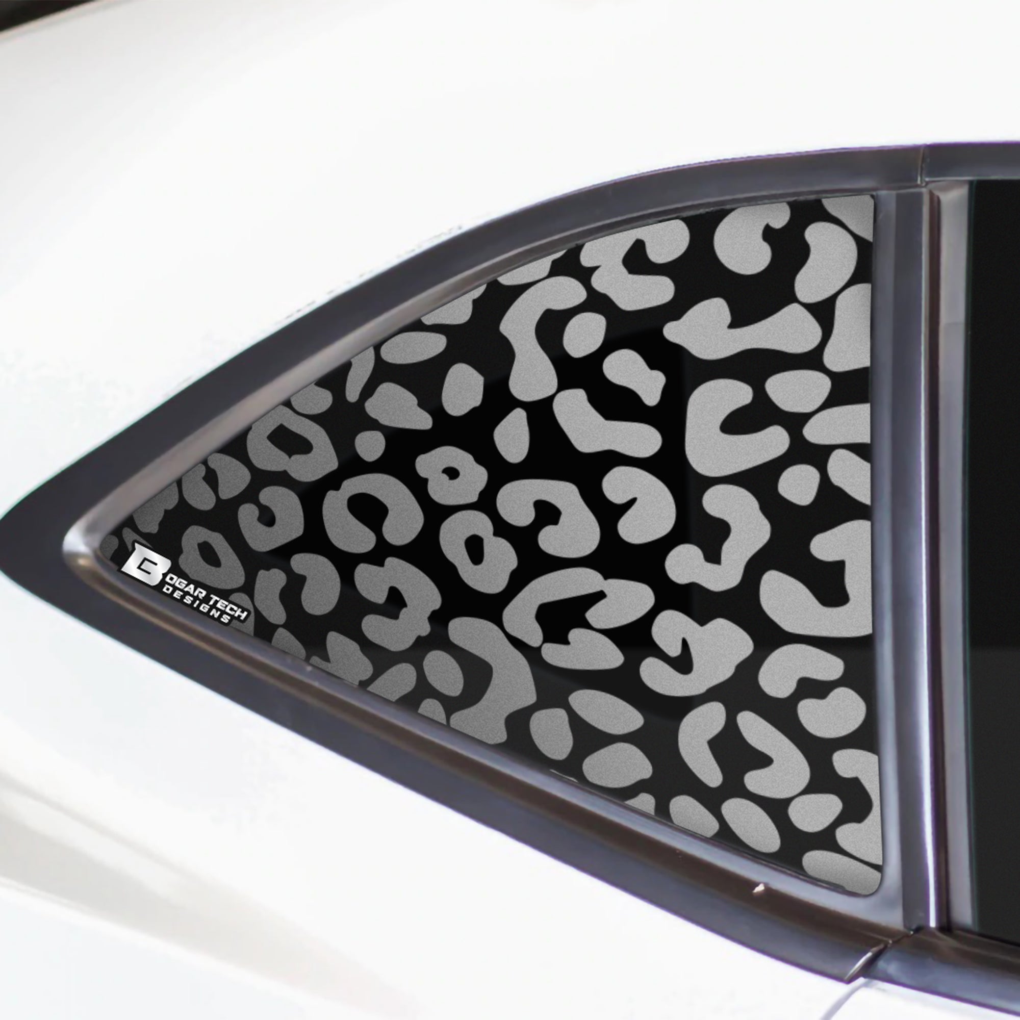 Precut Quarter Window Animal Leopard Print Vinyl Decal Sticker Fits Ch ...