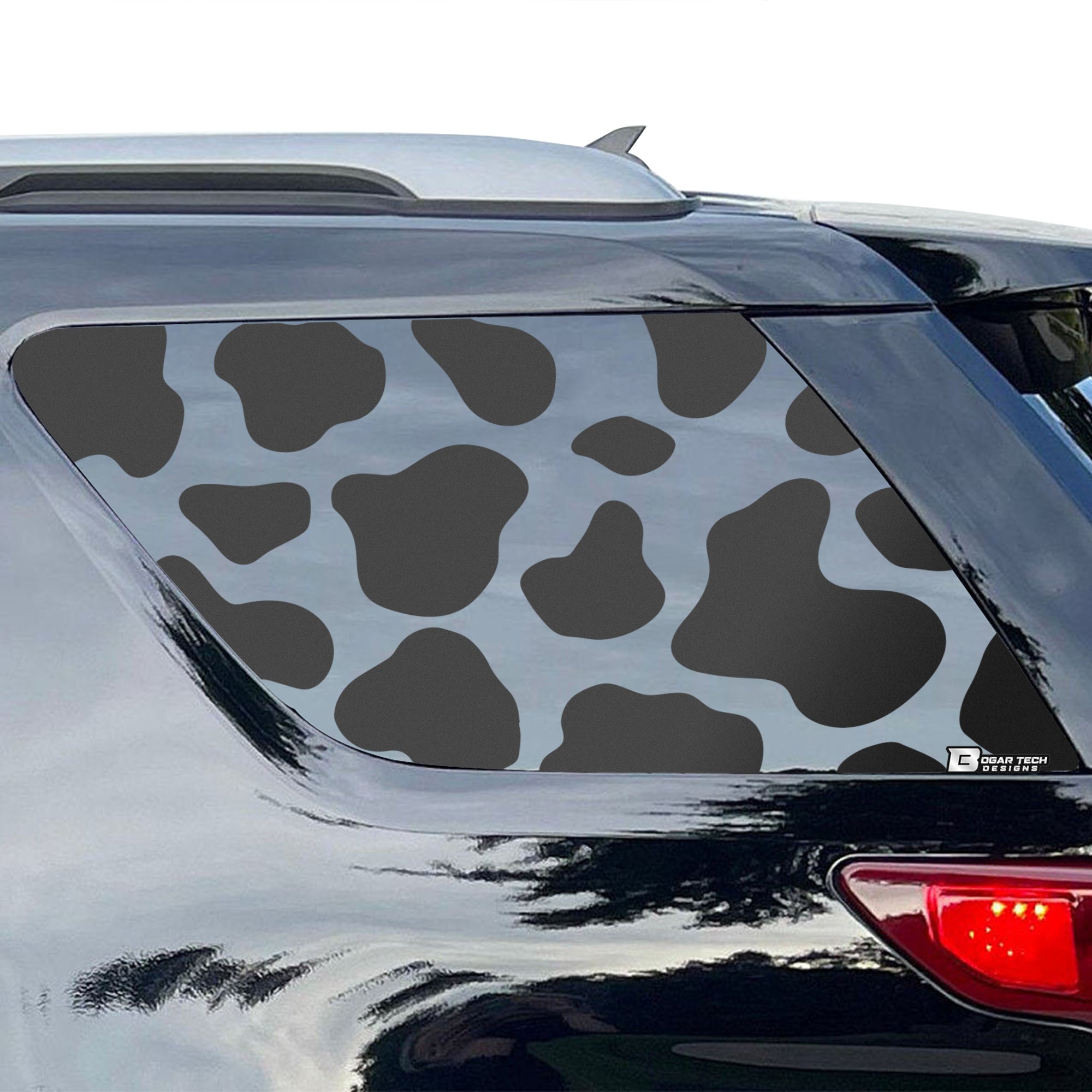 Precut Cow Print Rear Side Quarter Window Decal Stickers Fits Ford Exp ...