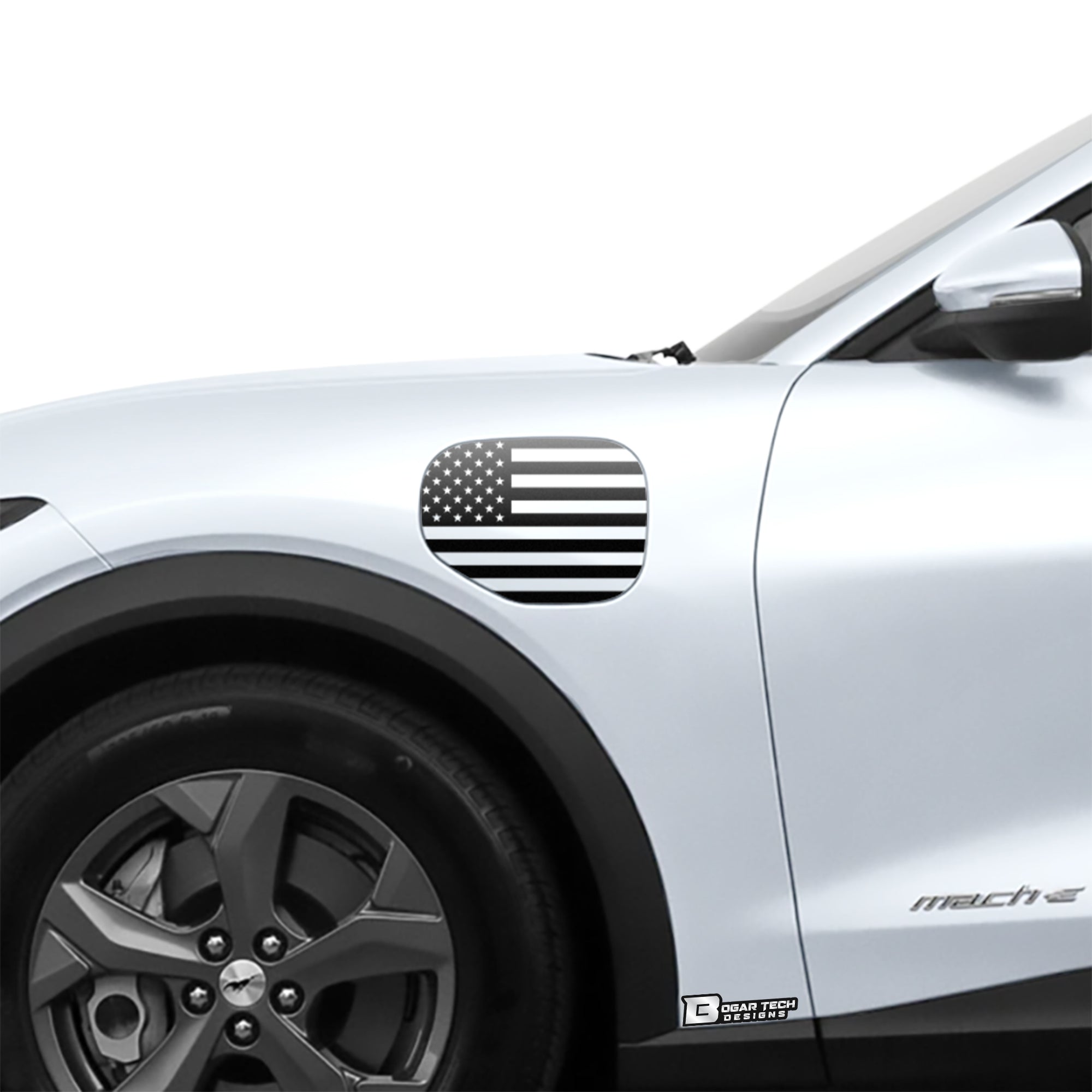 American Flag Fuel Door Gas Cap Vinyl Decal Sticker Fits Ford Mustang ...