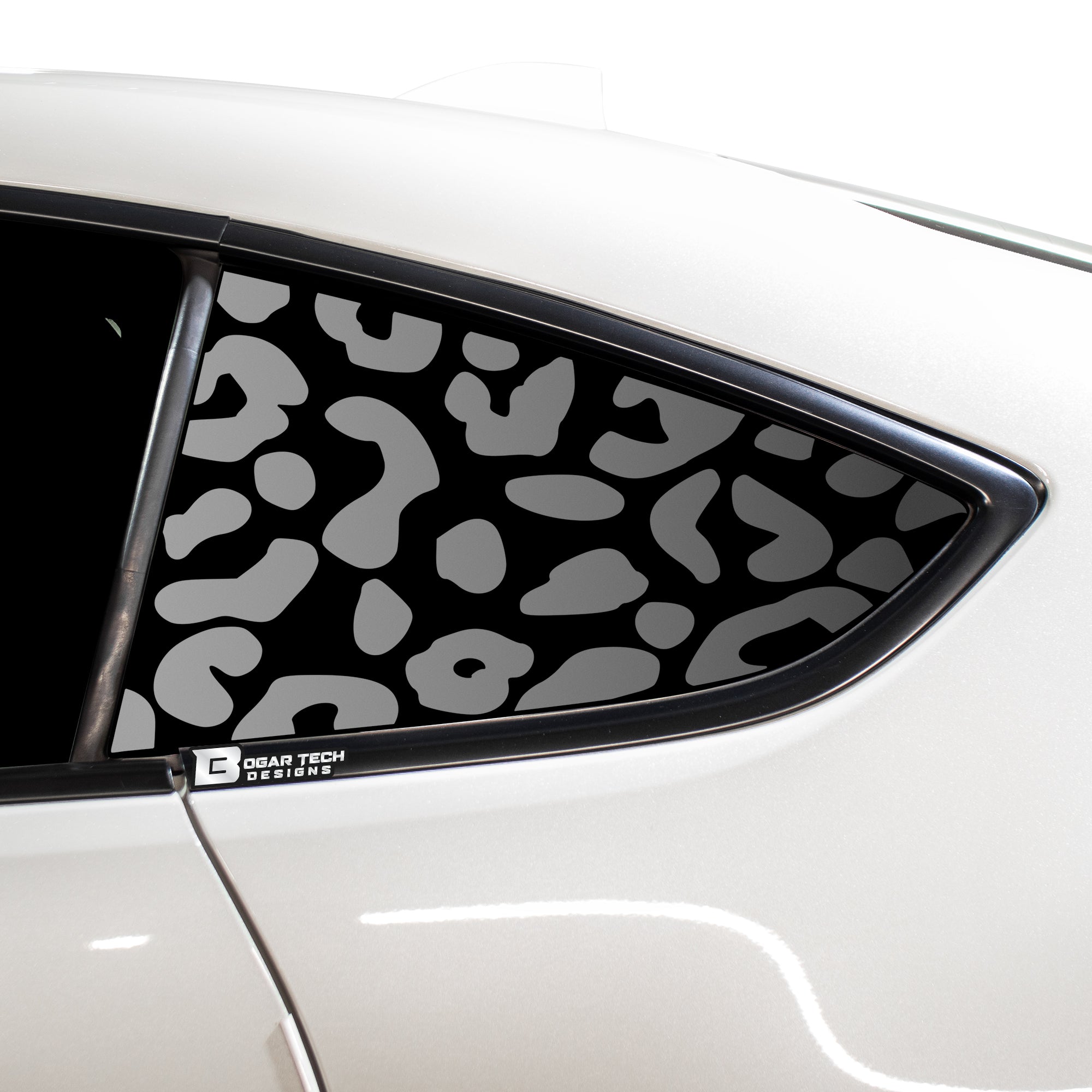 Cow Leopard Print Animal Decal Rear Side Quarter Window Precut Fits To ...