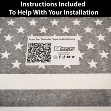 American Flag Quarter Window Decal for Tesla Model Y – Precut Matte Bl ...