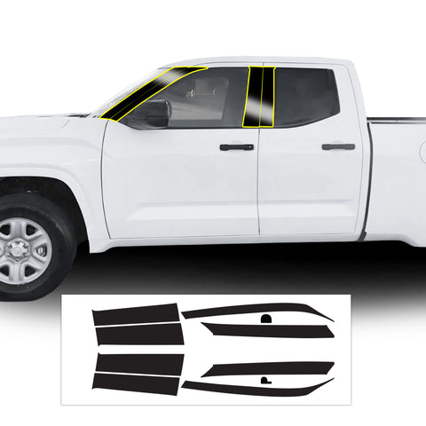 Two 2 Tone Pillar Cover Blackout Vinyl Decal Sticker Cover Overlay Fit ...