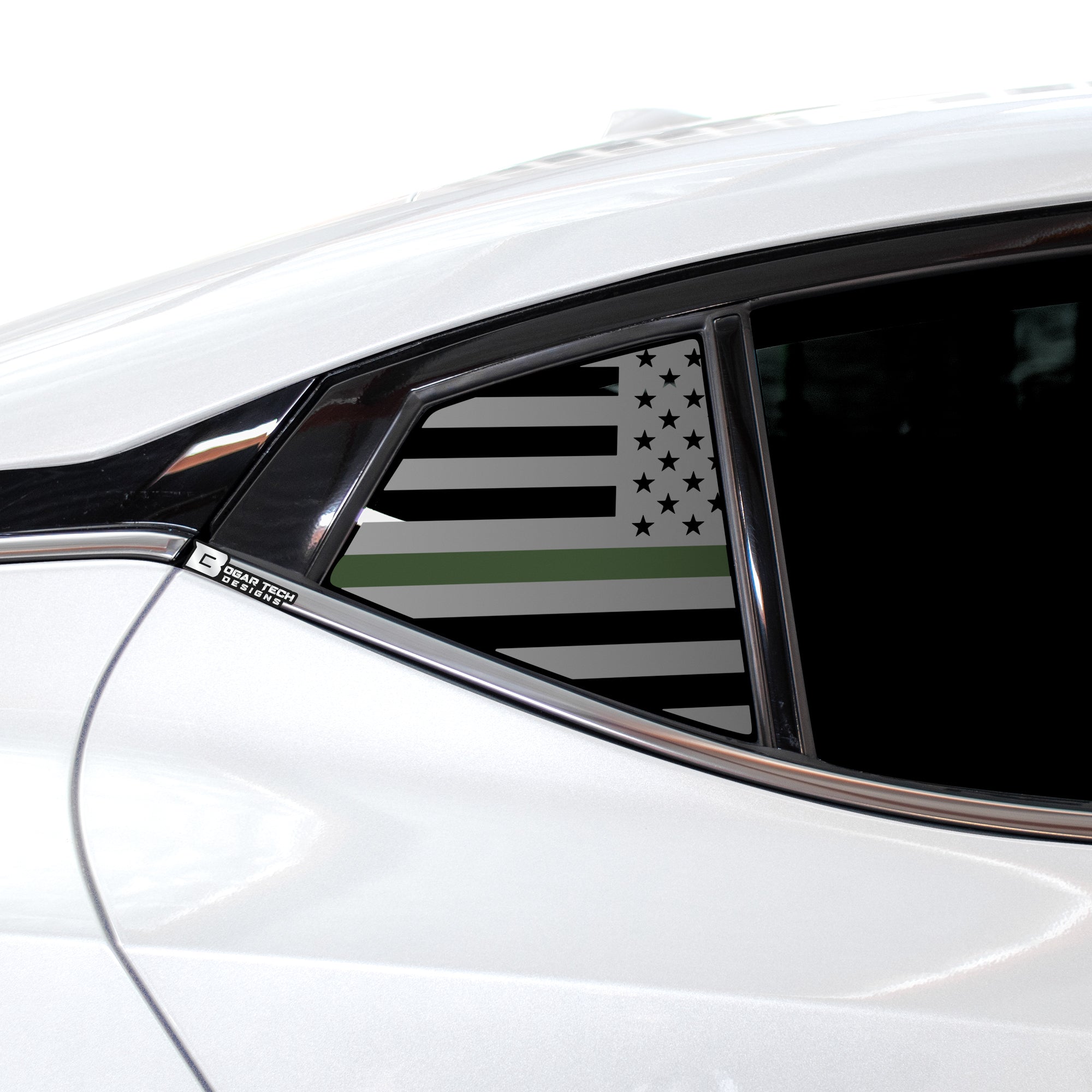 American Flag Car Window Decals Nissan | Bogar Tech Designs