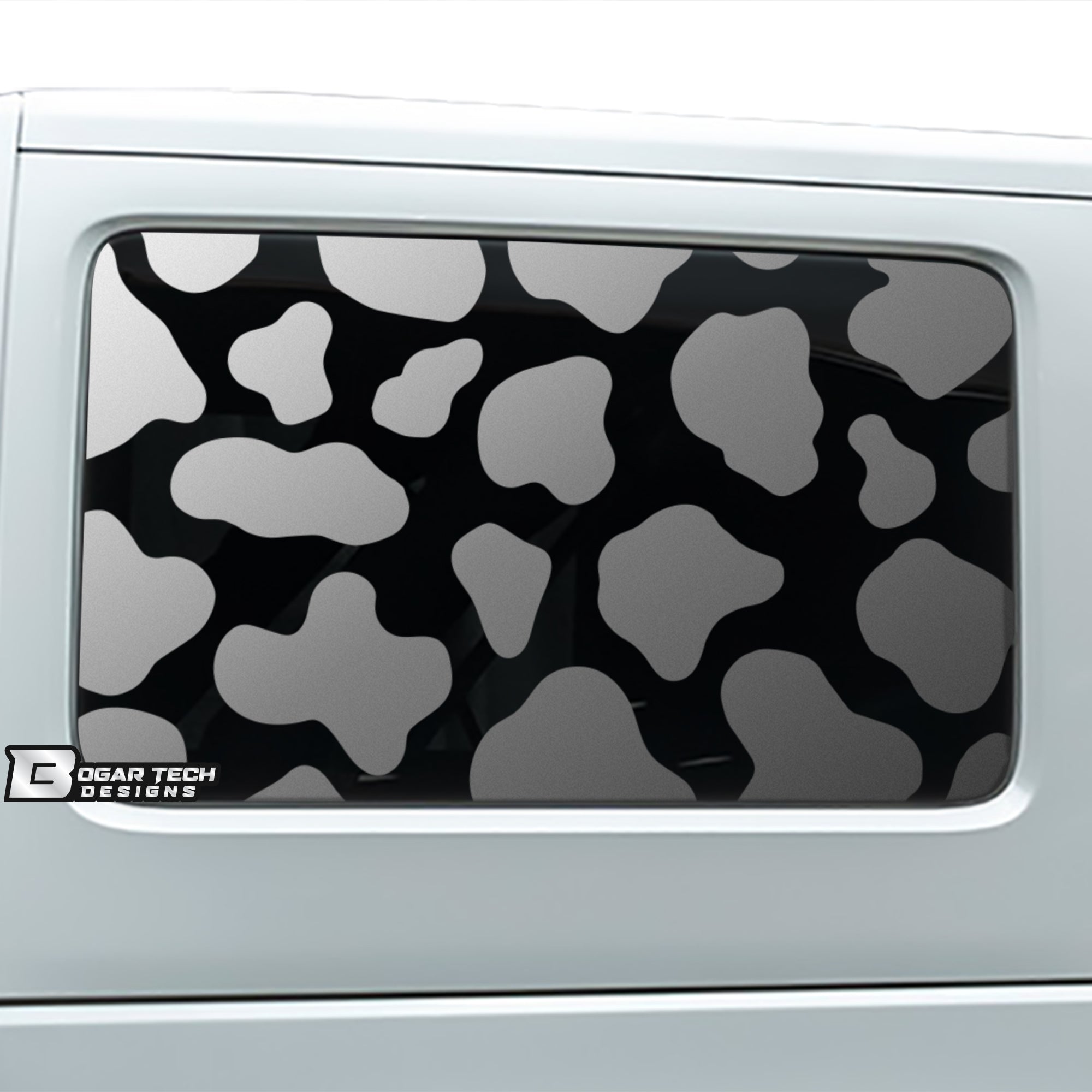 Precut Cow Print Rear Side Quarter Window Decal Stickers Fits 4 Door J ...