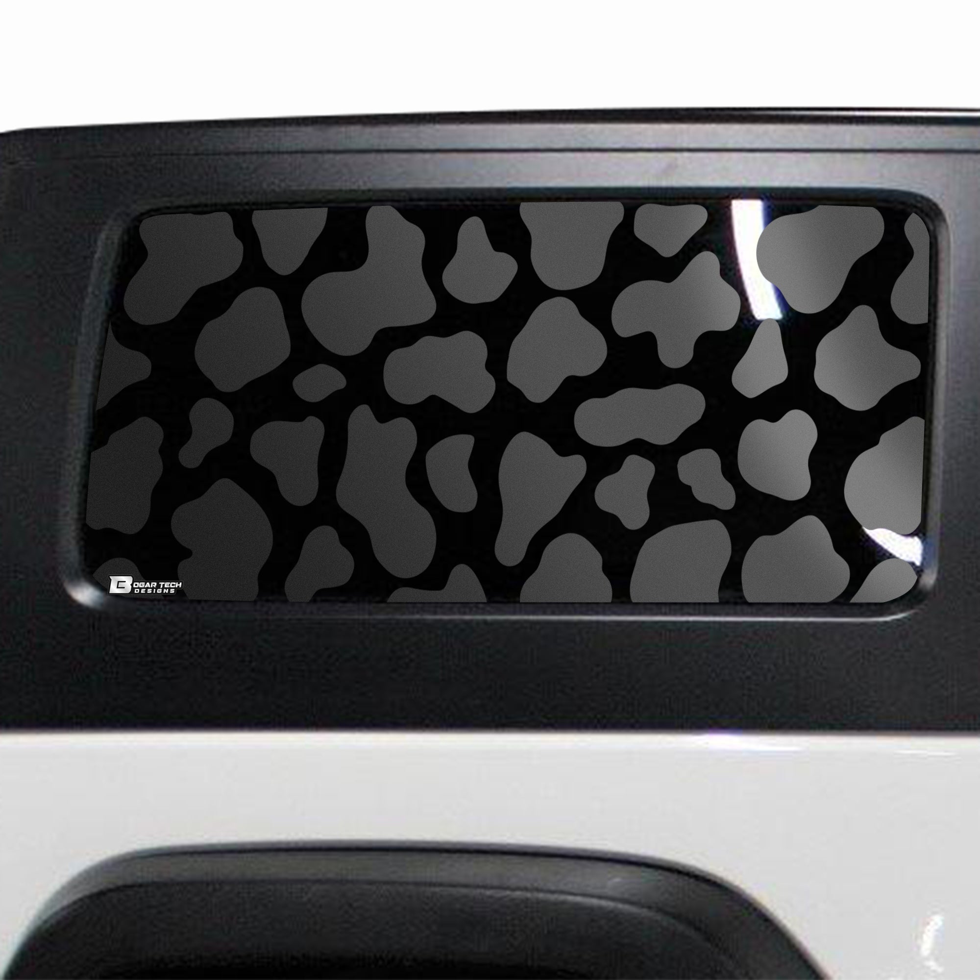 Precut Cow Print Rear Side Quarter Window Decal Stickers Fits 2 Door J ...